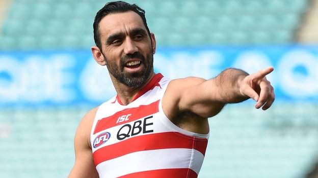 Adam Goodes: Aussie Rules star returns amid racism debate - BBC Sport