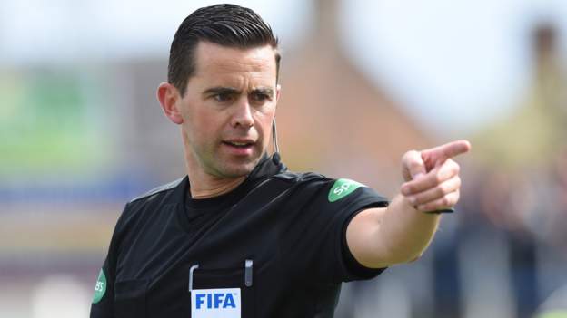 Referee Andrew Dallas retires from international duty - BBC Sport
