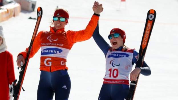 Winter Paralympics: Menna Fitzpatrick and Jen Kehoe win silver in giant ...