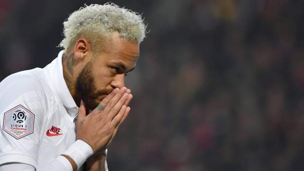 Kobe Bryant: Neymar remembers NBA legend with goal celebration - BBC Sport