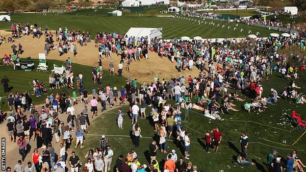 Phoenix Open: Record crowd sees Phil Mickelson go into contention - BBC ...