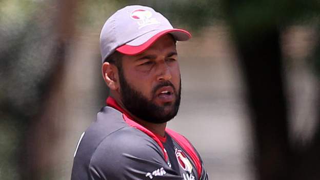 Former United Arab Emirates captain Mohammad Naveed and batsman Shaiman ...
