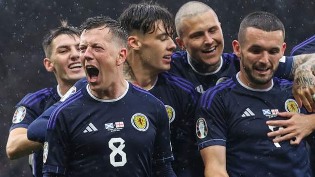 Scotland 2-0 Georgia: 90-minute rain delay can't stop Scots inching ...
