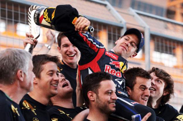 Red Bull celebrate second constructors' title - BBC Sport
