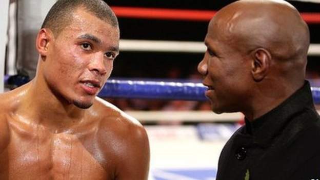 Chris Eubank Jr wins second professional fight - BBC Sport