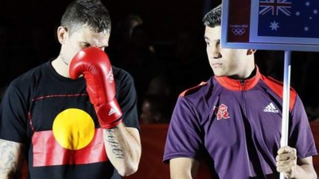 Olympics boxing: Damien Hooper 'proud' of Aboriginal flag display - BBC ...