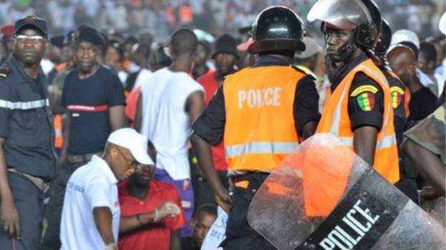 Senegal manager says his country will accept riot punishment - BBC Sport