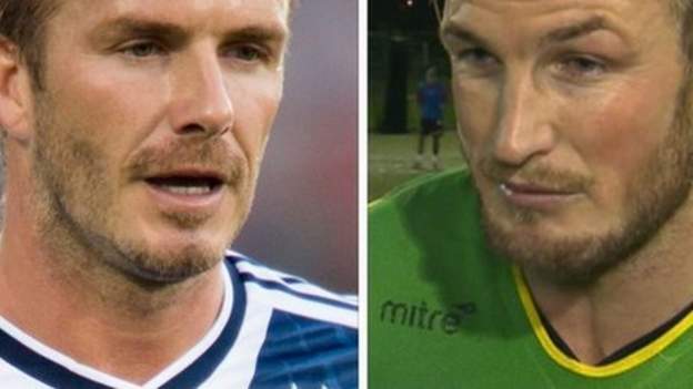 David Beckham impersonator Jamie Gleeson set for FA Cup tie - BBC Sport