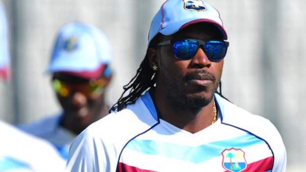 West Indies' Chris Gayle creates Test history with opening six - BBC Sport