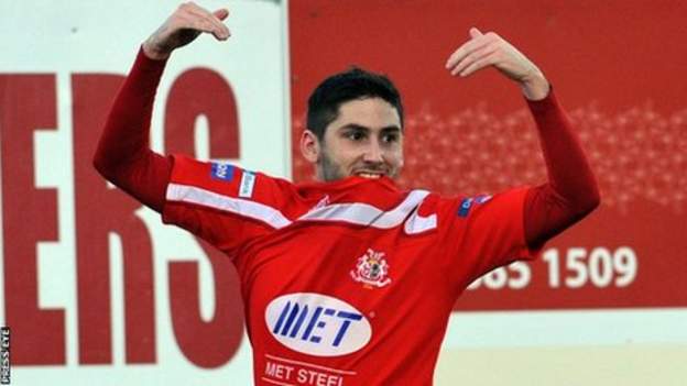Portadown's Sean Mackle banned for Distillery game - BBC Sport