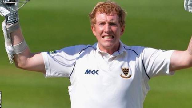 Surrey v Sussex: Luke Wells' double century leads the way - BBC Sport