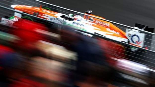 Paul Di Resta top for Force India in wet Canada first practice - BBC Sport