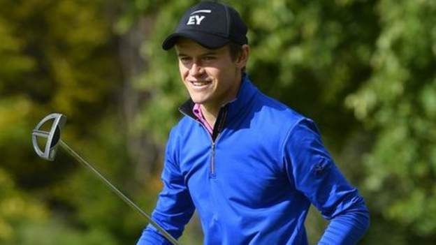 Daan Huizing takes six-shot lead into final round of NI Open - BBC Sport