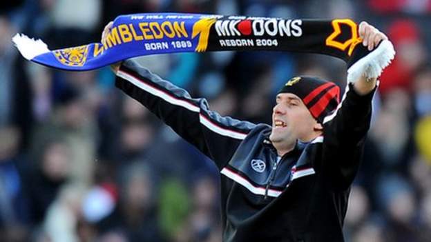 MK Dons: A decade of football in Milton Keynes - BBC Sport