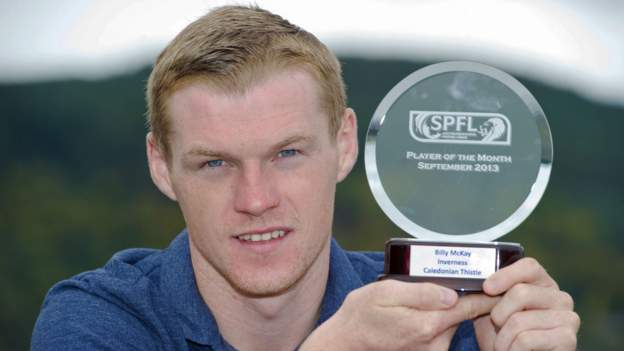 Inverness striker Billy McKay wins SPFL September award - BBC Sport