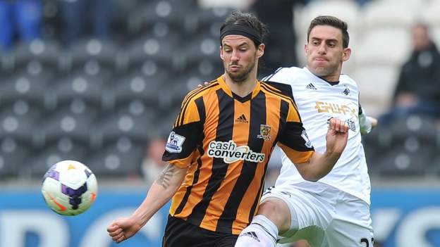 Angel Rangel rues missed Swansea City chance against Hull - BBC Sport