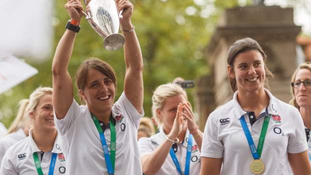 England Women's Rugby World Cup winners want professionalism - BBC Sport