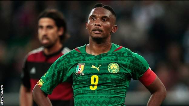 Eto'o dropped from Cameroon squad for Nations Cup qualifiers - BBC Sport