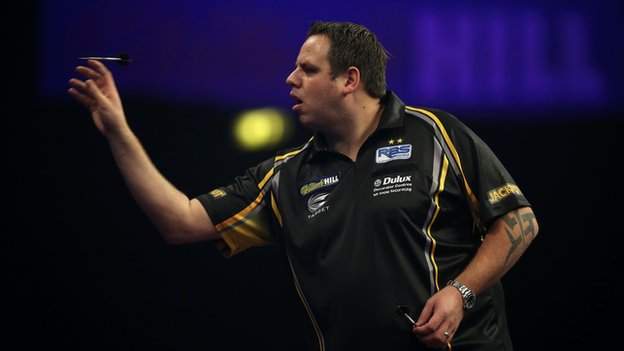 World Darts Championship: Adrian Lewis through to second round - BBC Sport