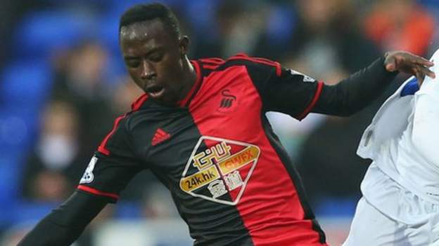 Gambian forward Modou Barrow signs long-term Swansea deal - BBC Sport