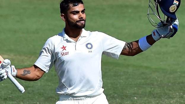 Australia v India: Kohli makes history; 'spidercam' controversy - BBC Sport
