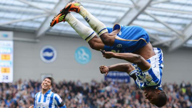 Brighton: Kazenga LuaLua vows to keep backflip celebration - BBC Sport