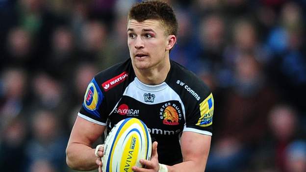 Exeter's Henry Slade win Premiership award for February - BBC Sport