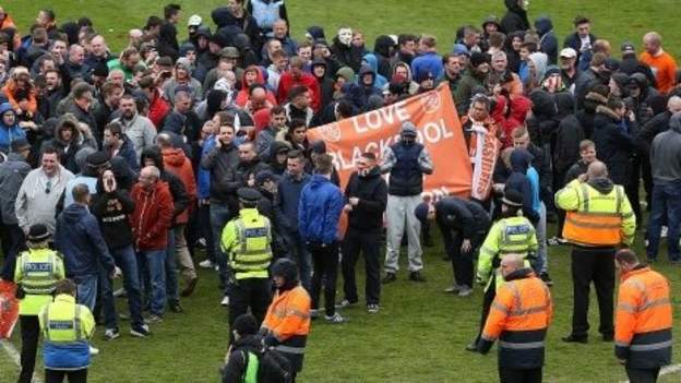 Blackpool protest: Abandoned match will not be replayed - BBC Sport