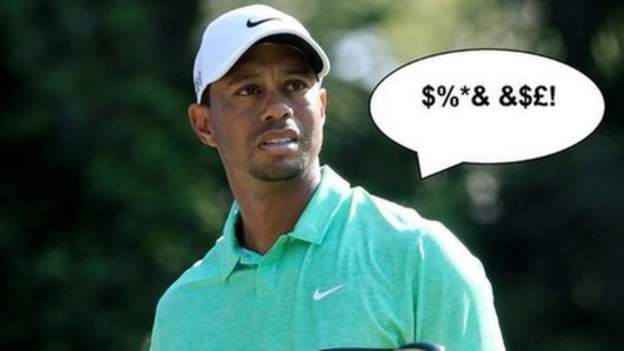 Tiger Woods American Golfer Tops The Swearing Leaderboard Bbc Sport