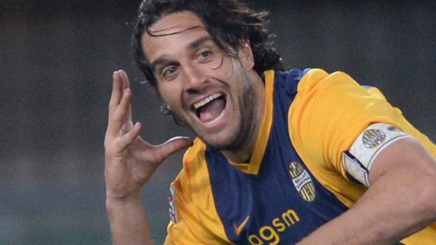 Luca Toni: Hellas Verona striker shares Serie A golden boot at 38 - BBC ...