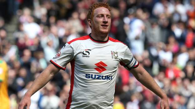Dean Lewington: MK Dons captain signs new contract - BBC Sport