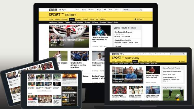 Changes to BBC Sport cricket and rugby union indexes - BBC Sport