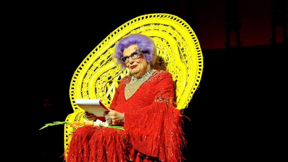 Tributes paid to Dame Edna Everage creator Barry Humphries - BBC News