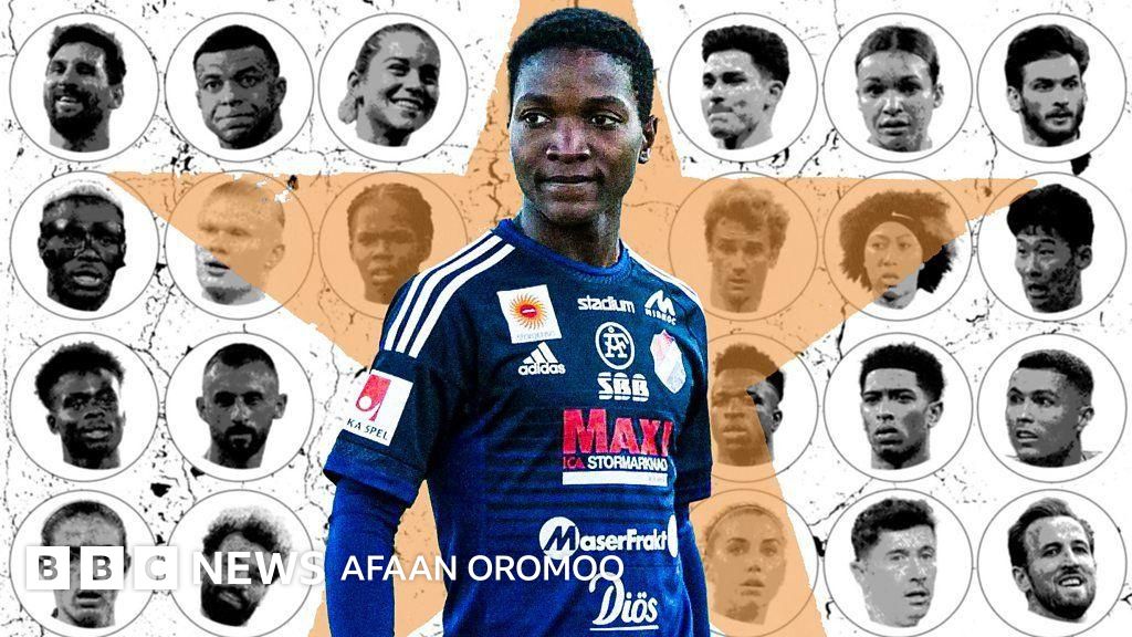 Taphattuu kubbaa miilaa Haalaand, Ronaaldoo, Mesii fa'i caalten ...