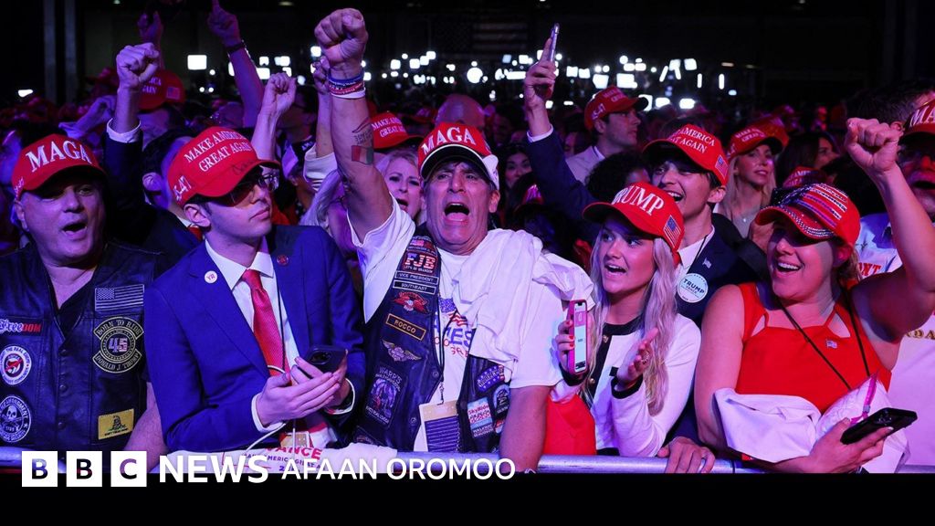 Injifannoo Tiraamp booda suurawwaan miira deeggartootaa mul'isan - BBC ...