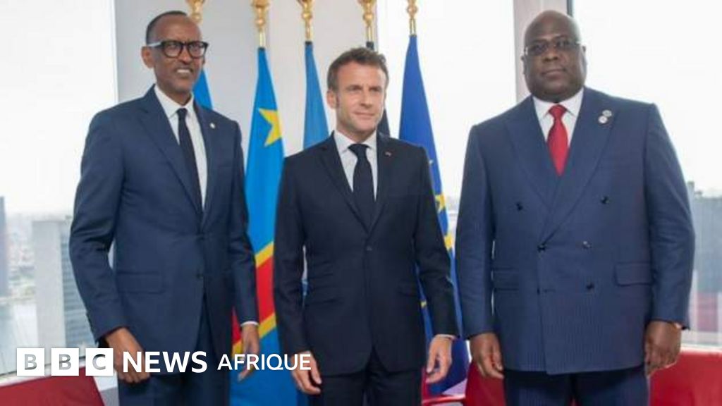 Tensions entre le Rwanda et la RDC : Macron discute avec Kagamé et Tshisekedi - BBC News Afrique