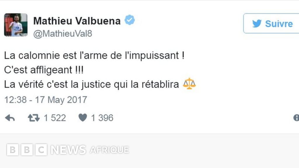 Valbuena à Benzema: "la calomnie est l'arme de l'impuissant" - BBC News ...