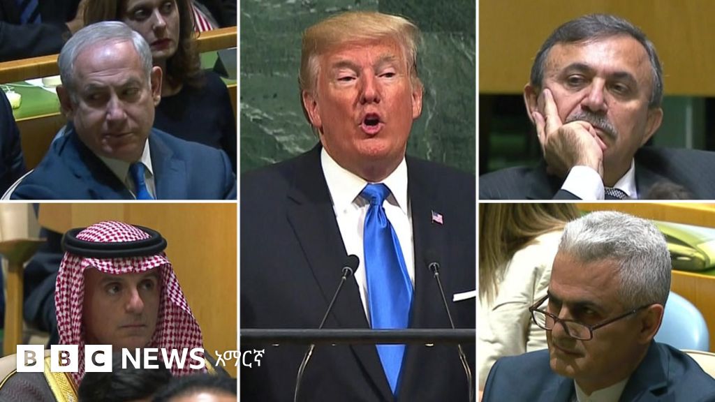 ትራምፕ በተባበሩት መንግስታት ድርጅት ያደረጉት የመጀመሪያ ንግግር ትችት ገጠመው - BBC News አማርኛ