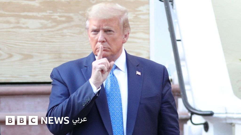 جورج فلويد ترامب يهدد بنشر الجيش لإنهاء الاحتجاجات وأعمال الشغب Bbc