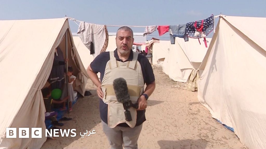 حرب غزة بي بي سي من مخيم في غزة حيث يعيش آلاف النازحين Bbc News عربي