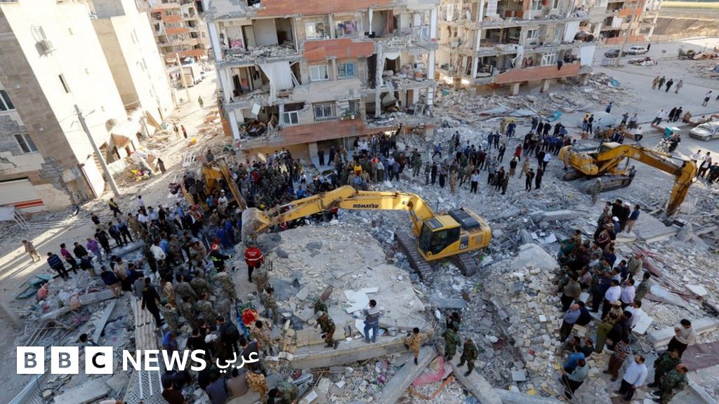زلزال بقوة 6 درجات ريختر يضرب الحدود الإيرانية العراقية Bbc News عربي