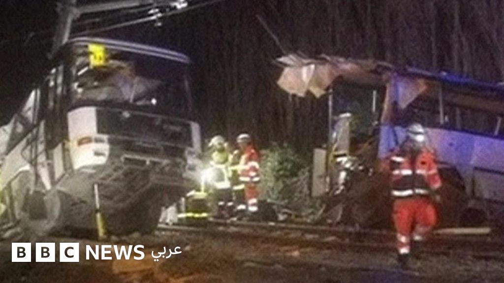 تصادم مروع بين قطار وحافلة مدرسية في فرنسا Bbc News عربي