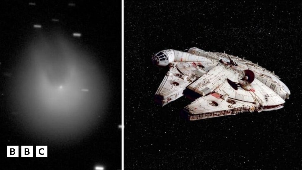 Comet shaped like Star Wars' Millennium Falcon will pass by Earth - BBC Newsround
