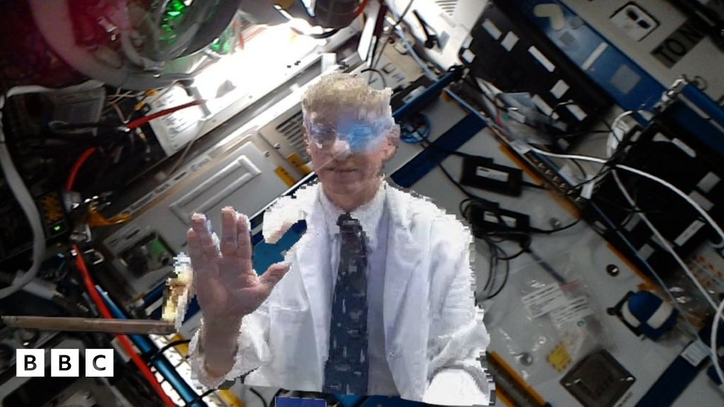 Nasa: Hologram doctors beamed live to International Space Station to ...