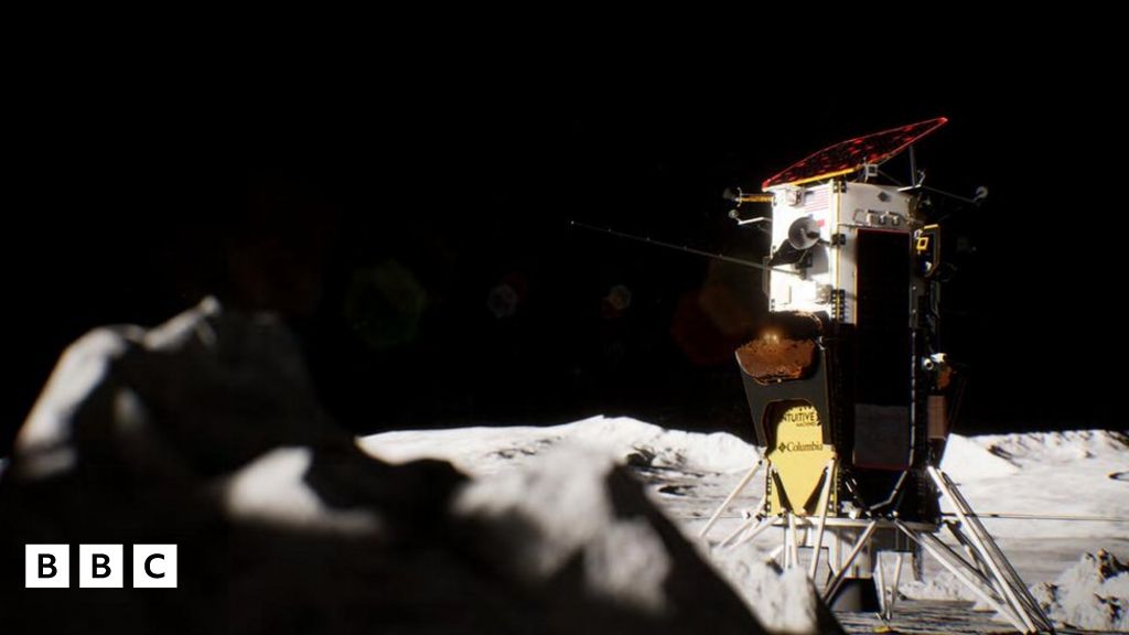 Odysseus: US land their first spacecraft on the Moon in 50 years - BBC Newsround