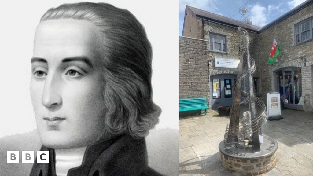 Dadorchuddio cerflun yn Llanymddyfri i ddathlu Williams Pantycelyn ...