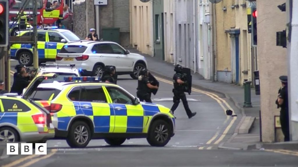 Galw heddlu arfog i Heol Dŵr yng Nghaerfyrddin - BBC Cymru Fyw