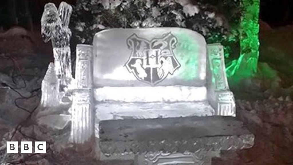 Magical Harry Potter ice garden - BBC Newsround