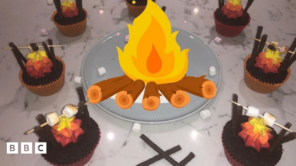 Bonfire night: How to bake realistic bonfire cupcakes - BBC Newsround