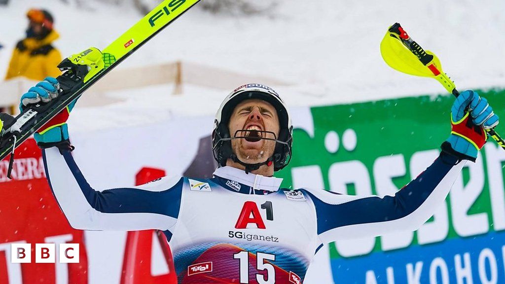 Britain wins first ever gold in alpine skiing World Cup - BBC Newsround